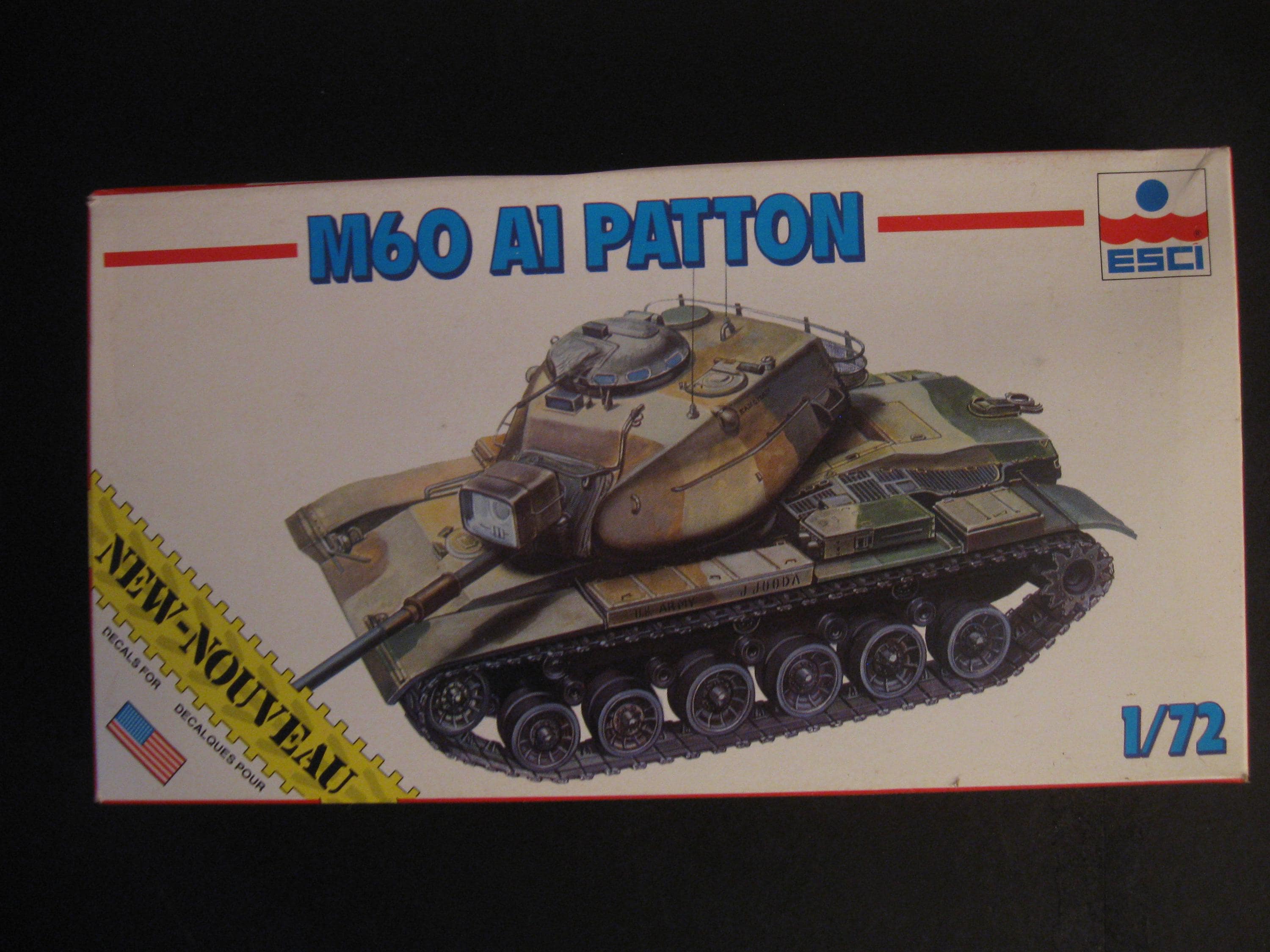 Vintage Military Tank Model Kit: ESCI M60AI Patton - Etsy