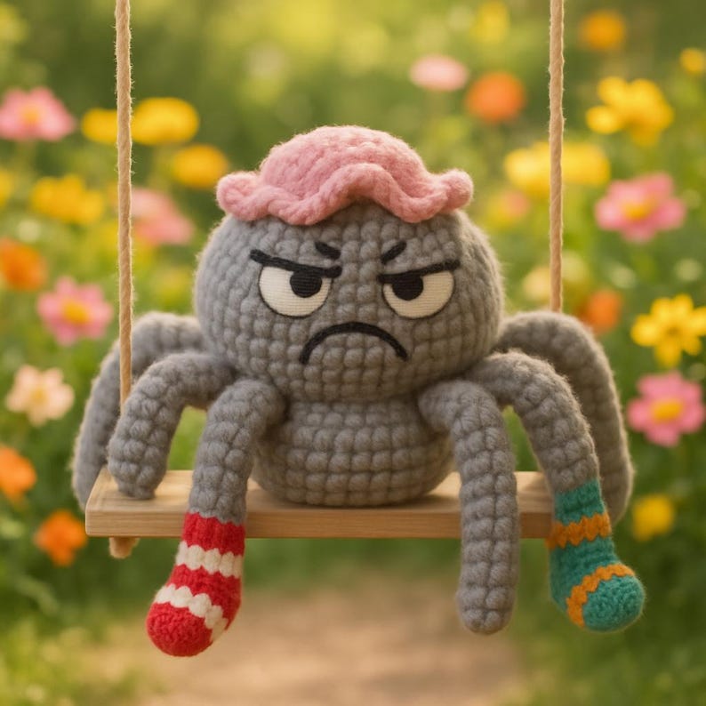 Grumpy Brain Octopus Crochet Pattern: Angry Amigurumi (PDF Download) - Etsy