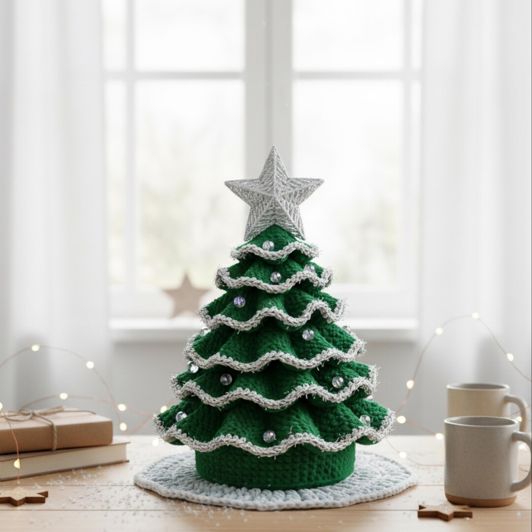 Crocodile Stitch Pinecone Christmas Tree Crochet Pattern (PDF) - Etsy