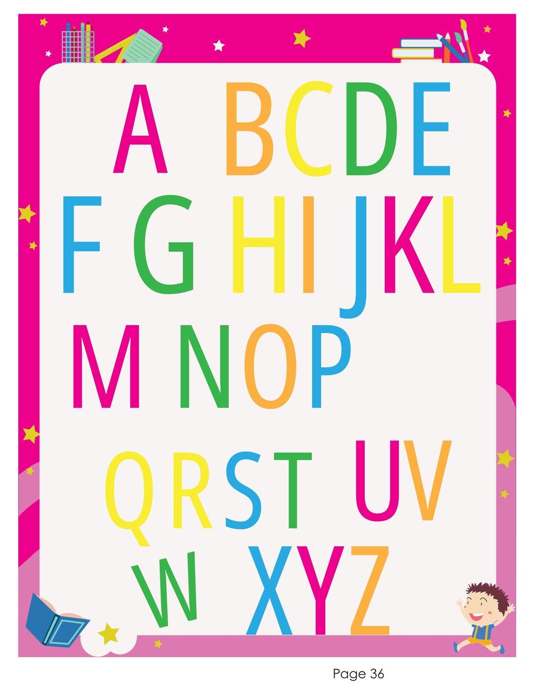 Preschool Activity Mega Bundle – Alphabet, Numbers, Matching Cards ...