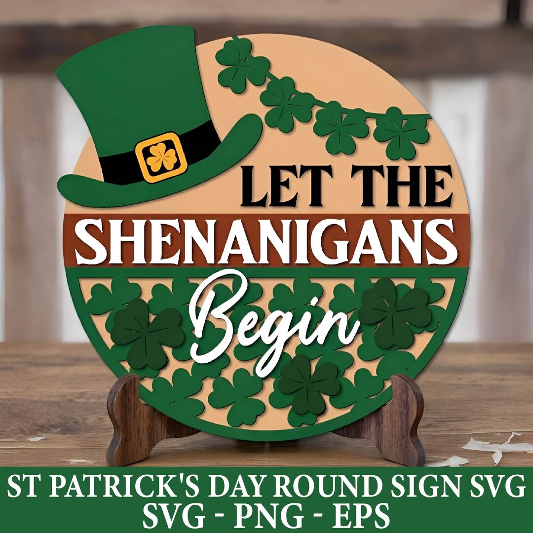 Shenanigans Welcome Door Hanger PNG SVG | Fun Family Sign | 18 Inch ...