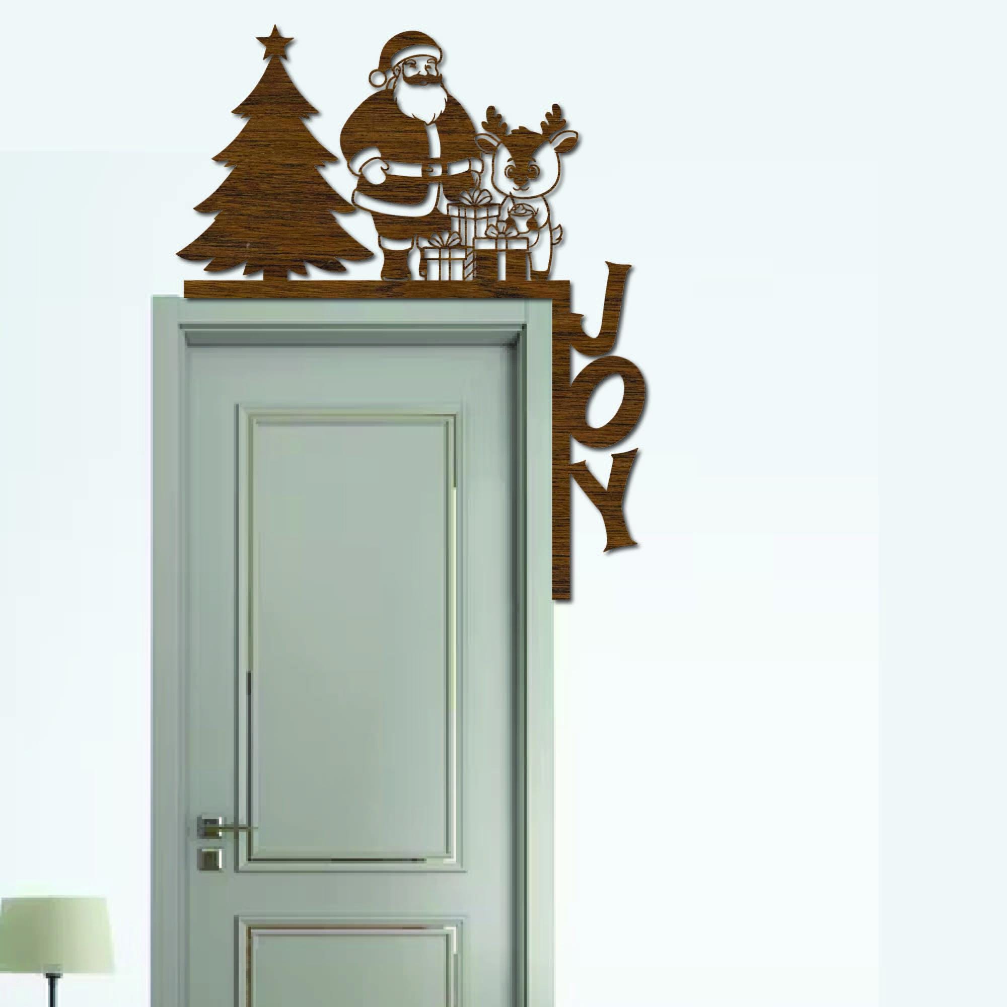 Christmas Corner Decor SVG Bundle: Holiday Wall Decals (digital ...
