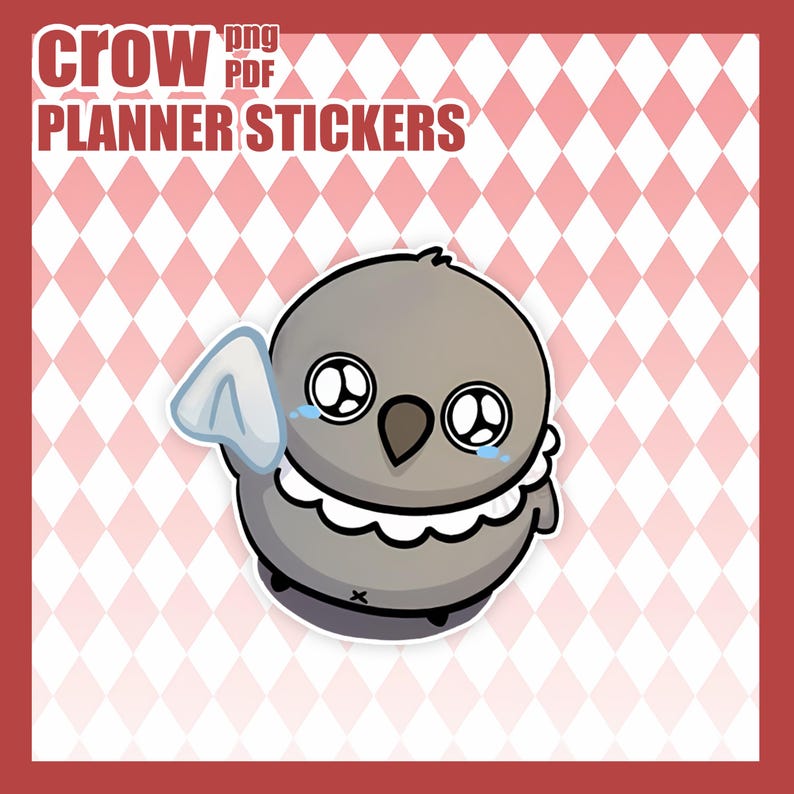 Gothic Crow Digital Stickers | Digital Download Bullet Magazine, Study ...