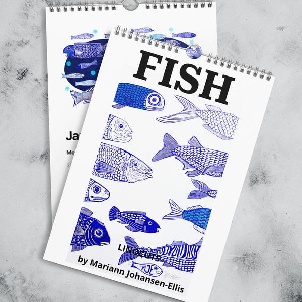 Fish Calendar 2026 Art - Etsy