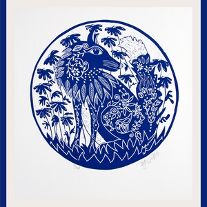 Fox Print, Handprinted on Paper, Singed and Numbered in a Limited ...