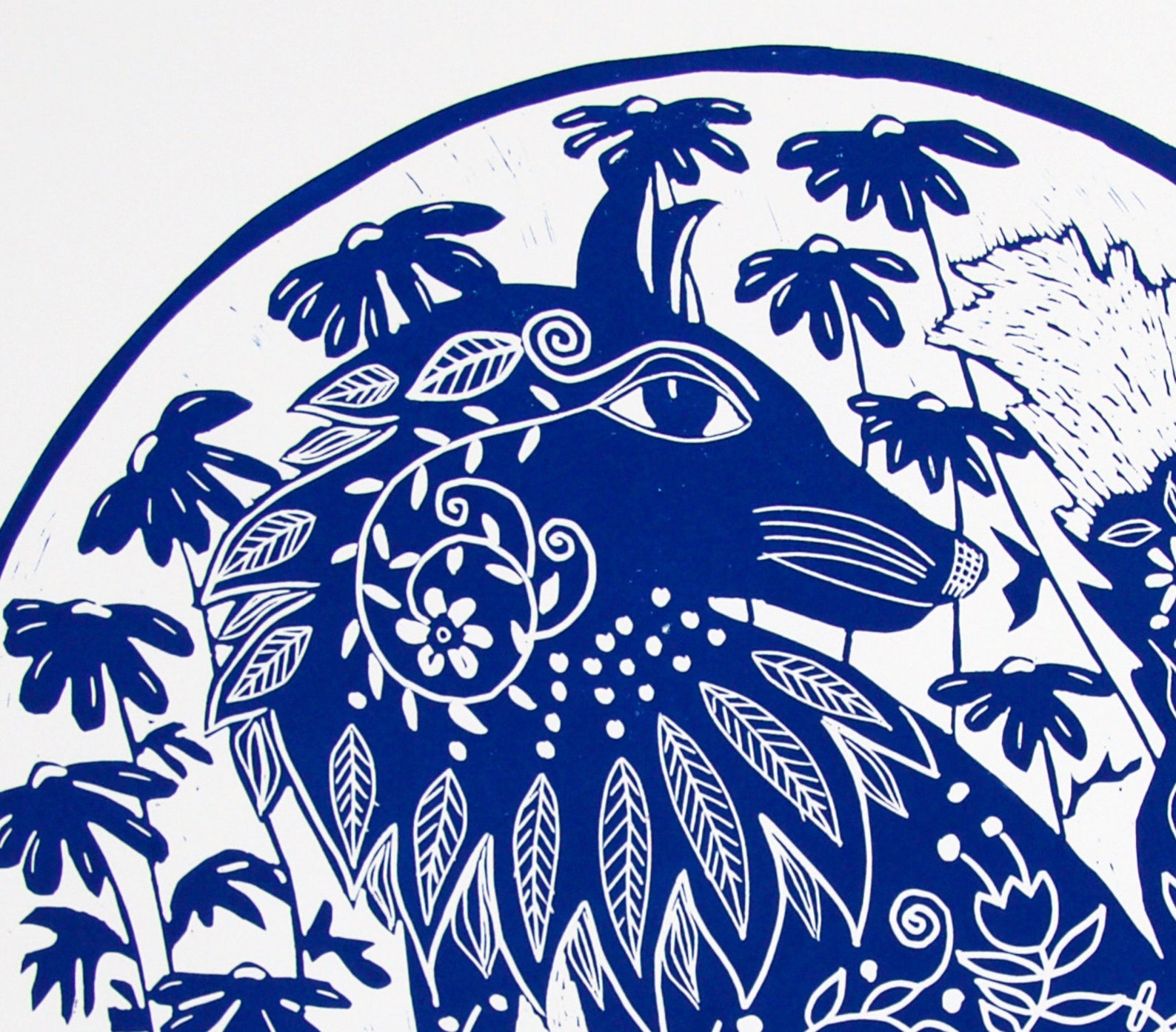 Fox Print Handprinted on Paper Singed and Numbered in a - Etsy