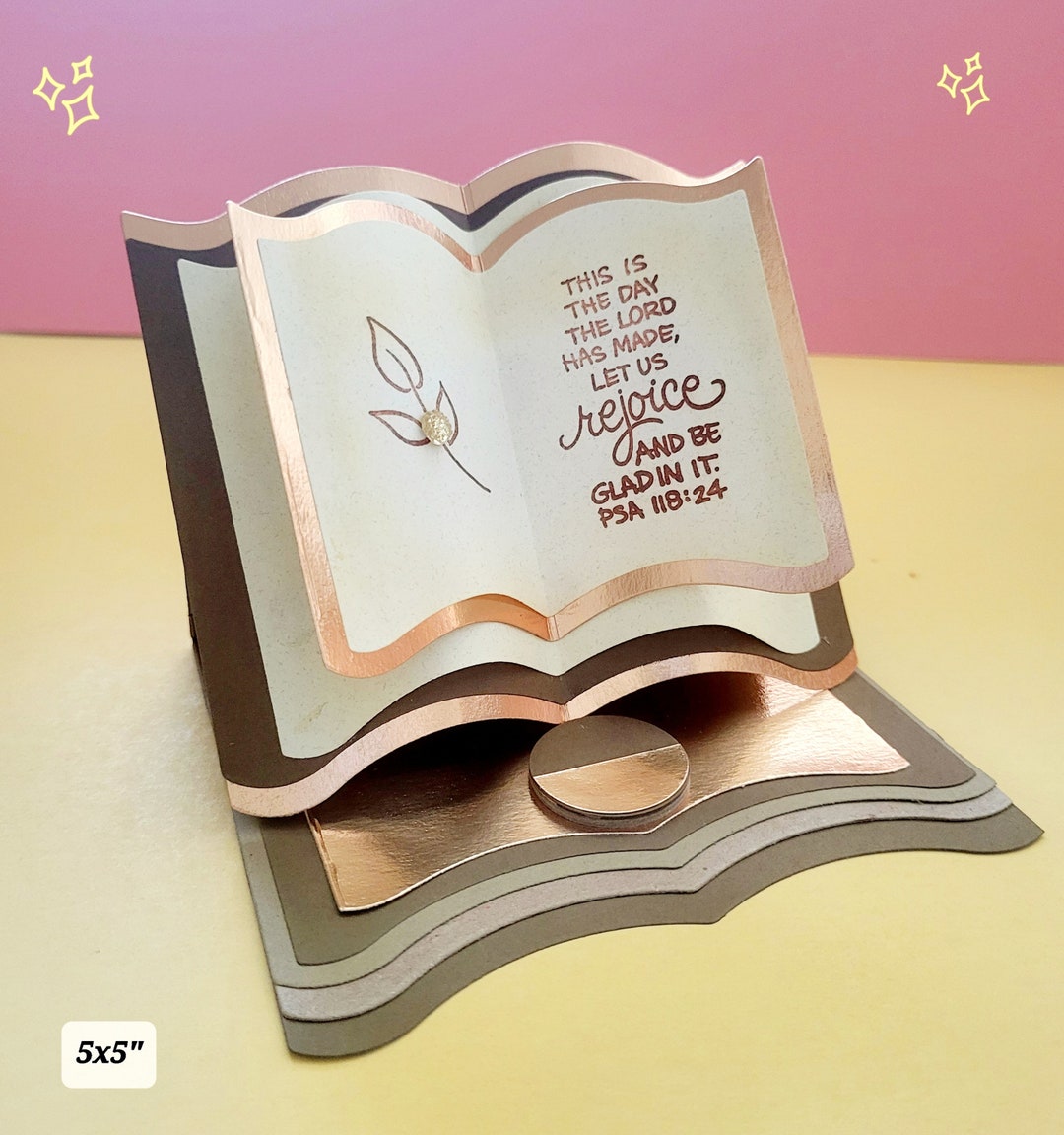 Bible Verse Displayed in a Crafty Open Book Style. - Etsy