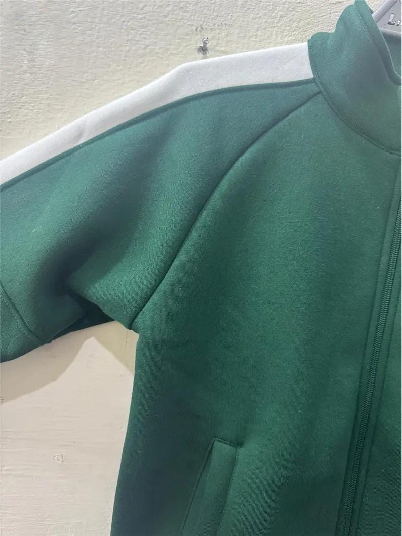 Green Tracksuit Jacket & Pant Inspired by Korean Famous Series With ...