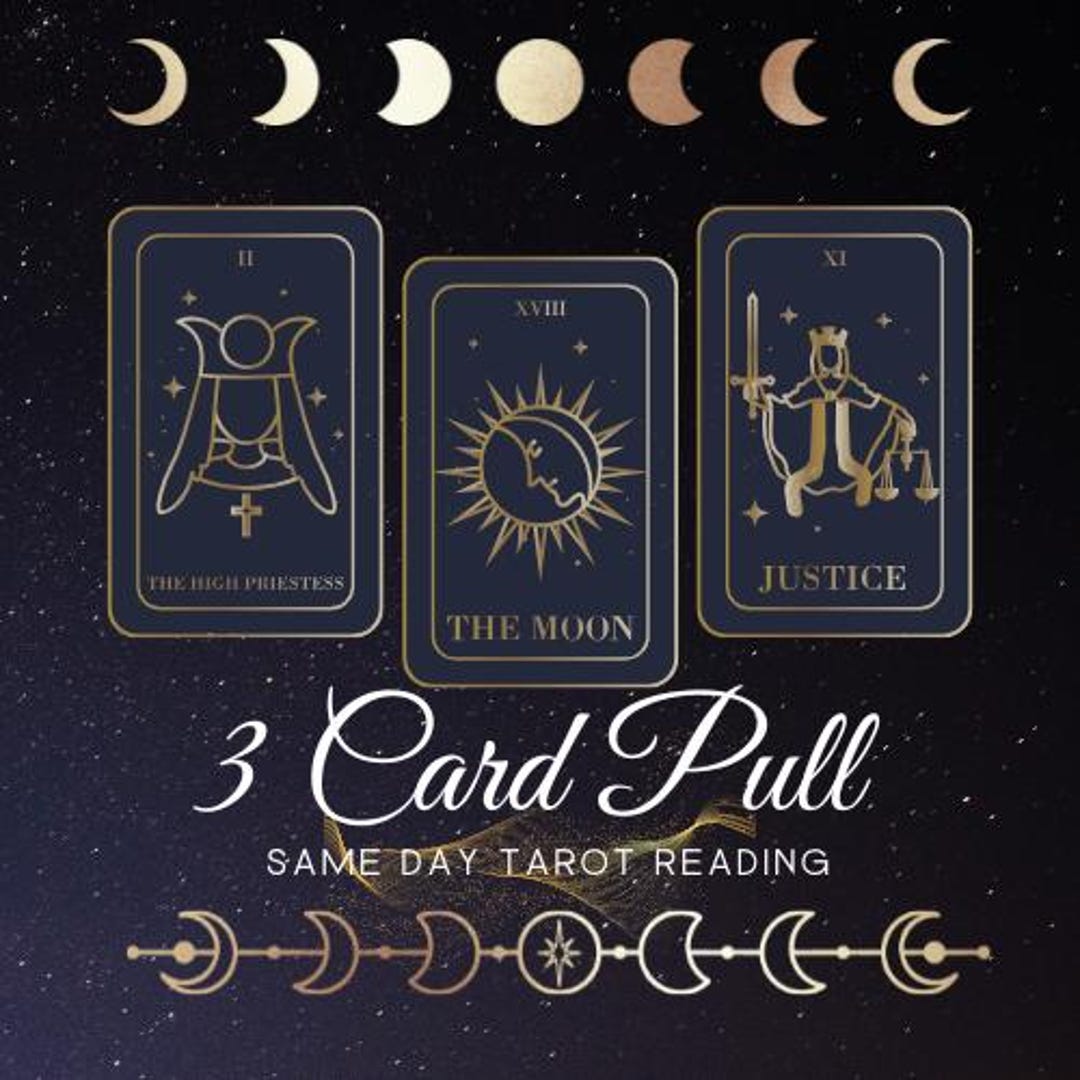 3 Card Pull Tarot Reading SAME DAY - Etsy