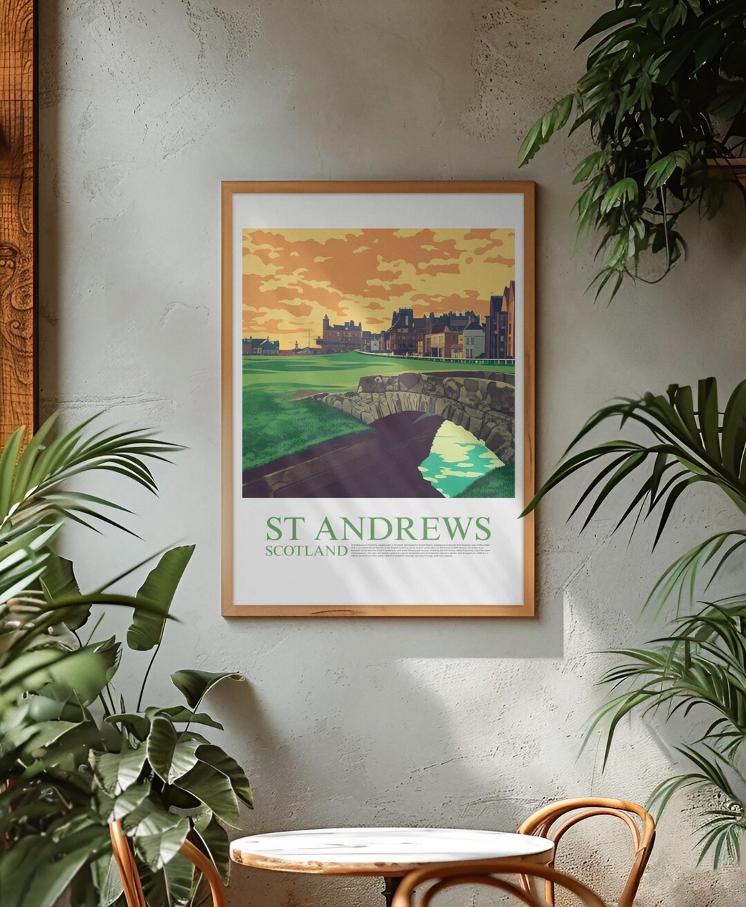 St Andrews Poster Scotland Travel Print Golf Wall Art for Home Decor - Etsy