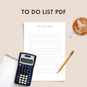 Editable Daily to Do List Template | Task Tracker & Productivity ...