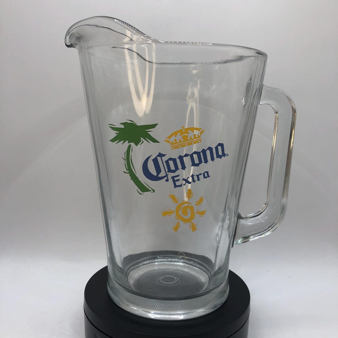 Vintage Corona Extra Heavy Duty Glass Beer Pitcher 60 Oz. 8.5" High - Etsy