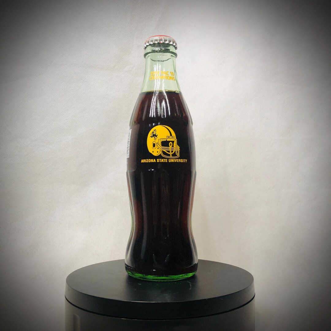 Coca Cola 1996 Arizona State University Pac 10 Champions Glass Bottle ...