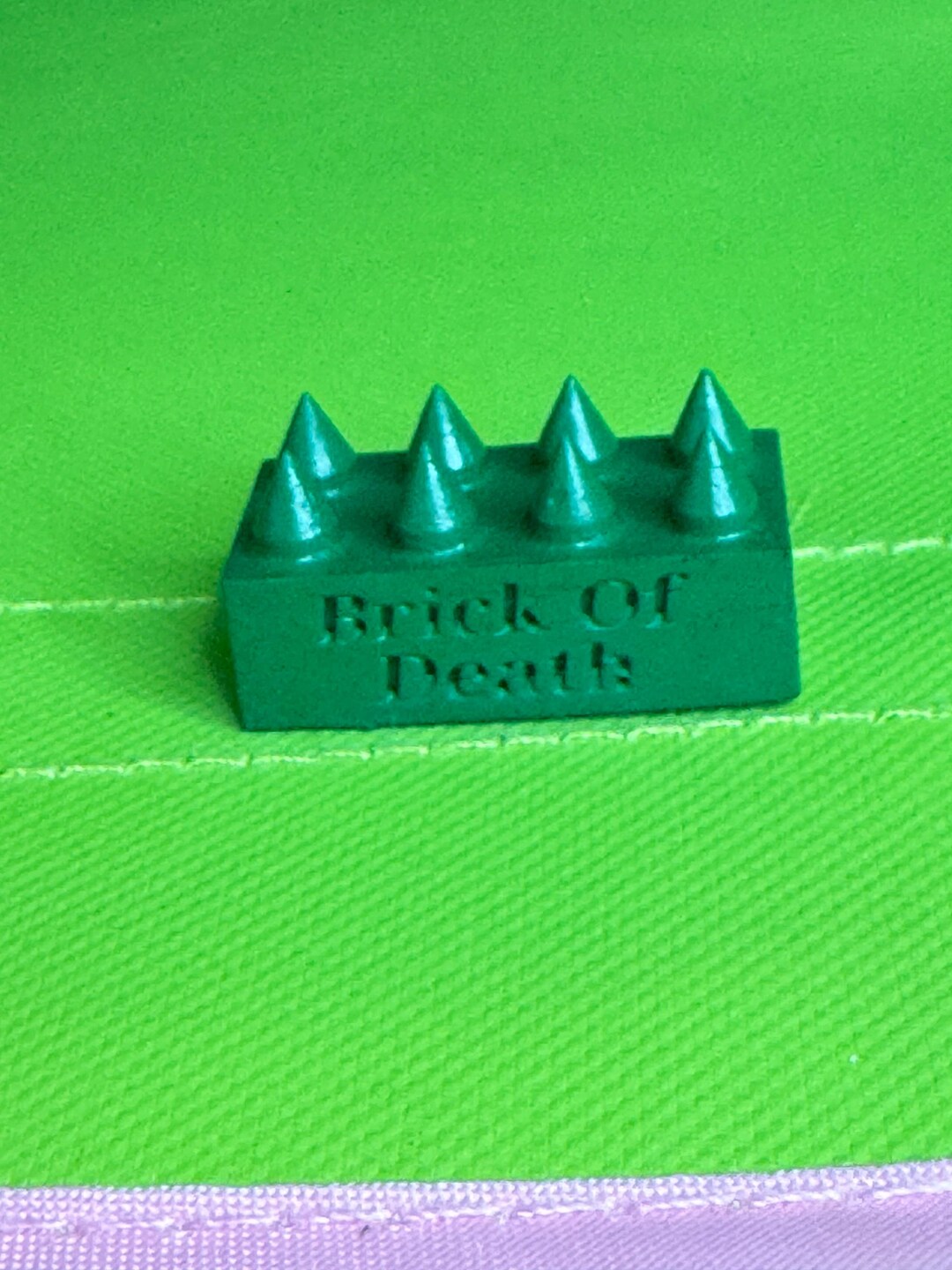 Custom Resin Printed Lego Brick of Death (PAINTED) - Etsy