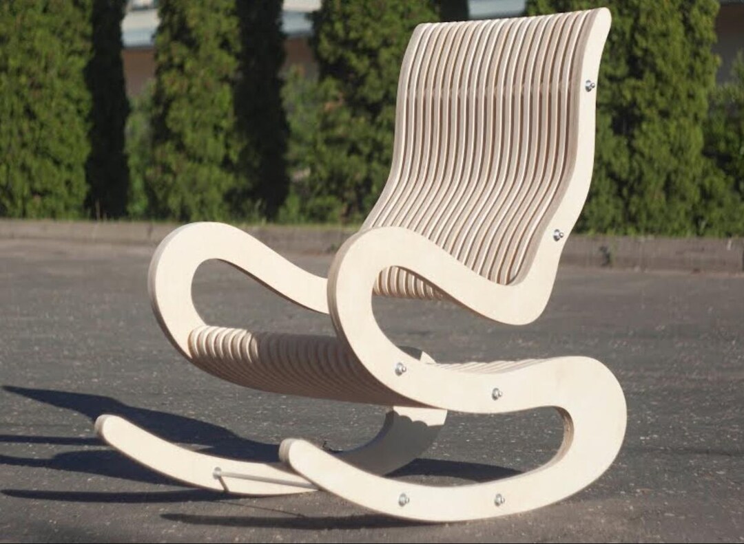 Rocking Chair Cnc File, Chair File Cnc,laser Cutting,cnc,file Laser ...