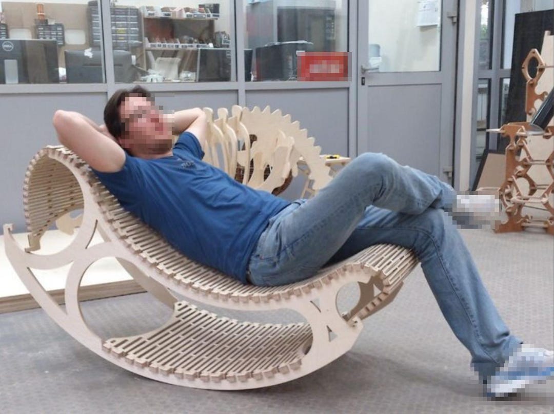Parametric Chair Cnc Plan File Rocking Chair Cnc File,file Cnc,laser ...