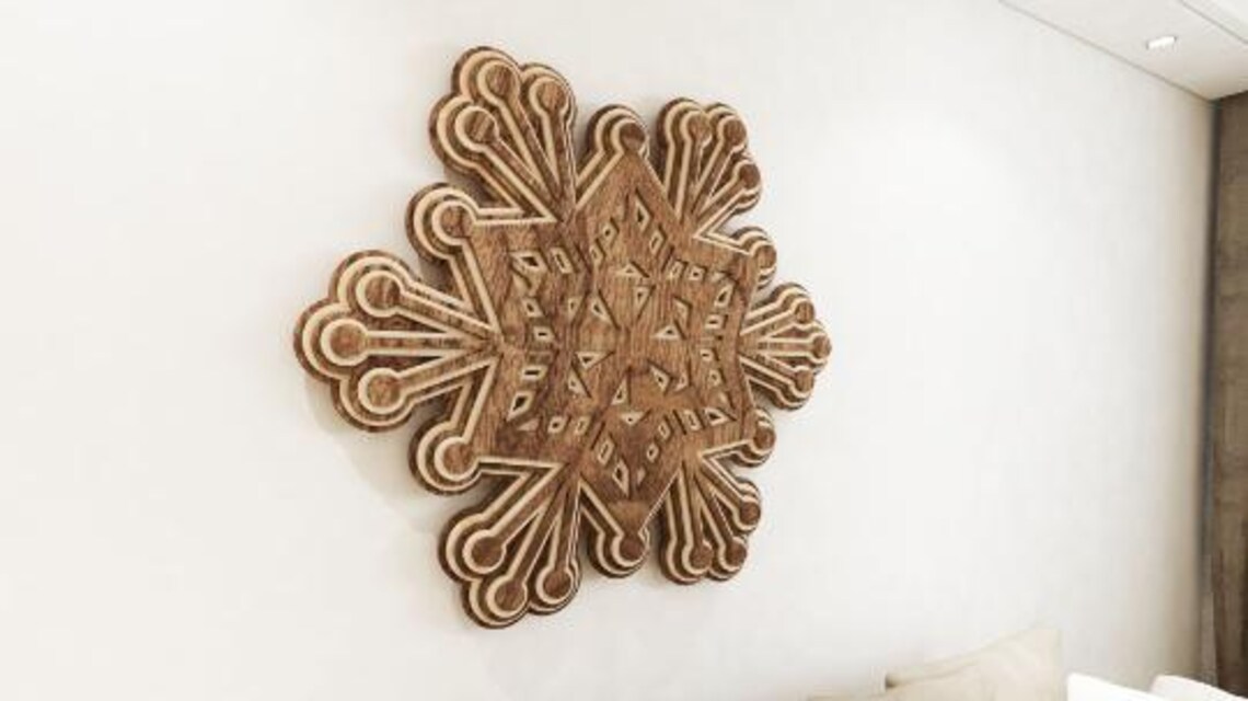 Mandala DXF File for Laser Cut and CNC Router, Laser Cut Mandala Dxf ...