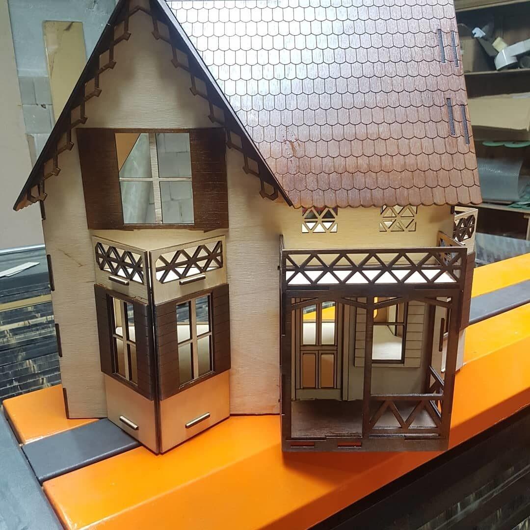 Dollhouse Diy,toy Dollhouse,cnc Router Files,wooden Model House,laser ...