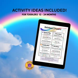Printable Rainbow Chasers Toddler Activity Pack | Sensory & Creative ...