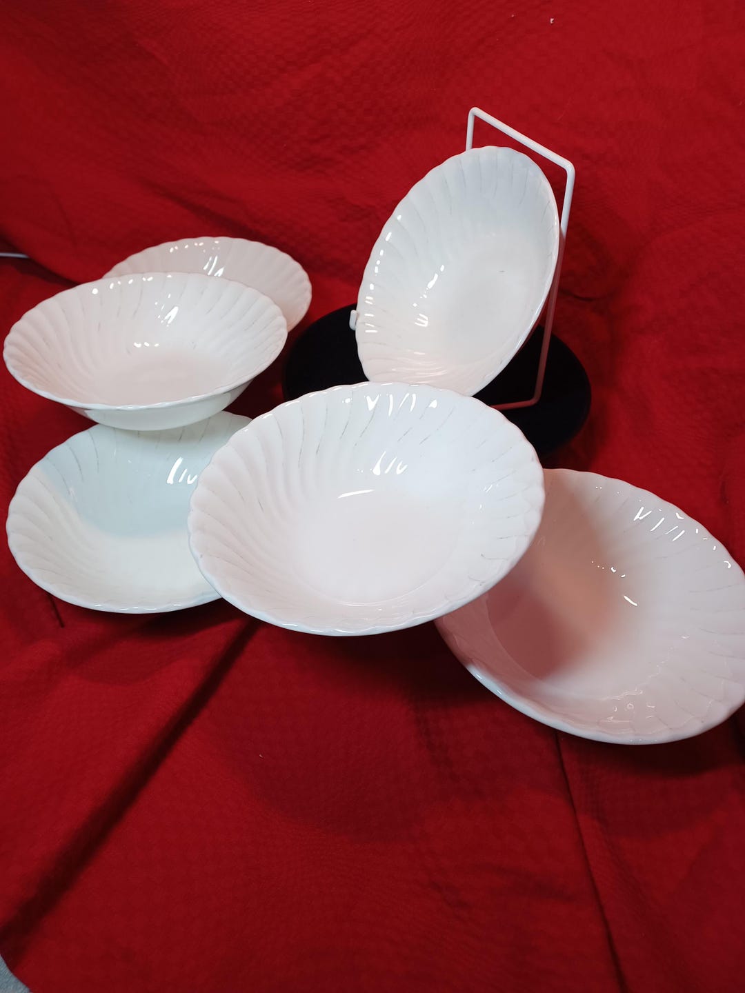 6 Wedgwood Candlelight Bone China Dessert Bowls 6 Inch Excellent ...