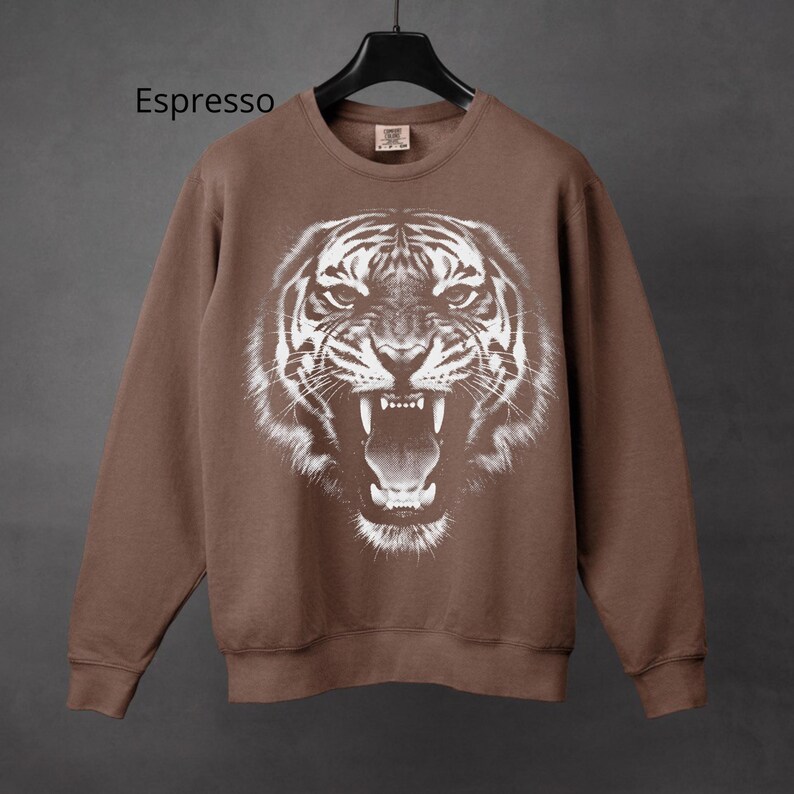 Vintage Roaring Tiger Face T-shirt, Wild Animal Shirt, Wilderness Tee ...