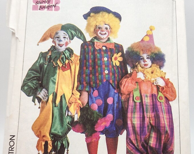 1980s Clown Costume Sewing Pattern - Simplcity 7120 - Child's Size ...
