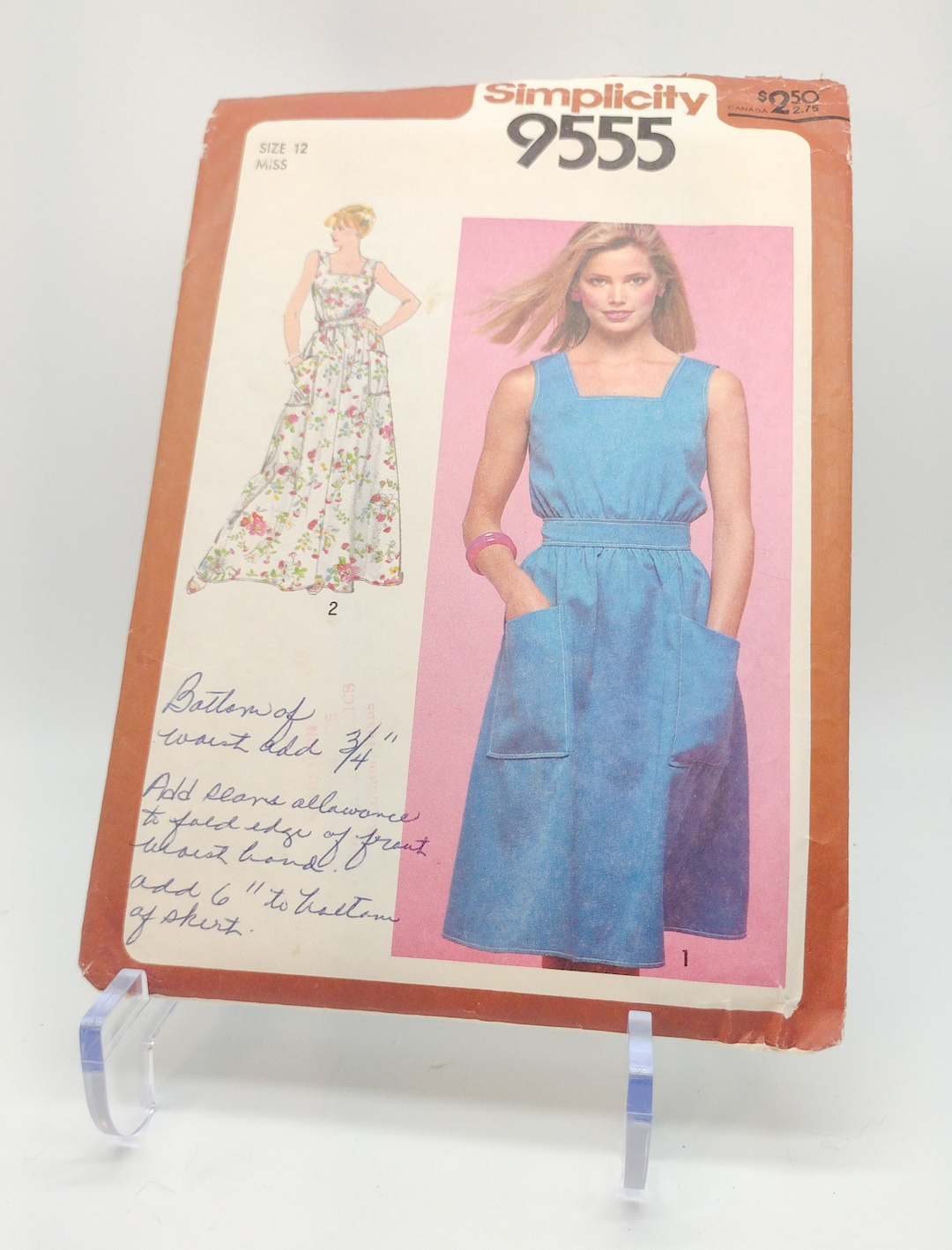 1980 Sundress Vintage Sewing Pattern - Simplicity 9555 - Size 12 - Etsy