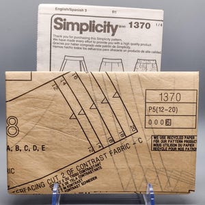 Misses Shorts, Skort, and Skirt Sewing Pattern Simplicity 1370 Sizes 12 ...