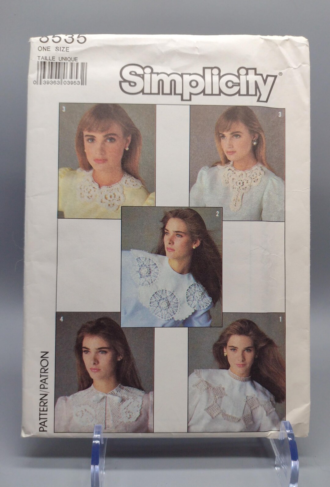 Vintage Lace Collars Crochet and Sewing Pattern - Simplicity 8535 1988 - Etsy