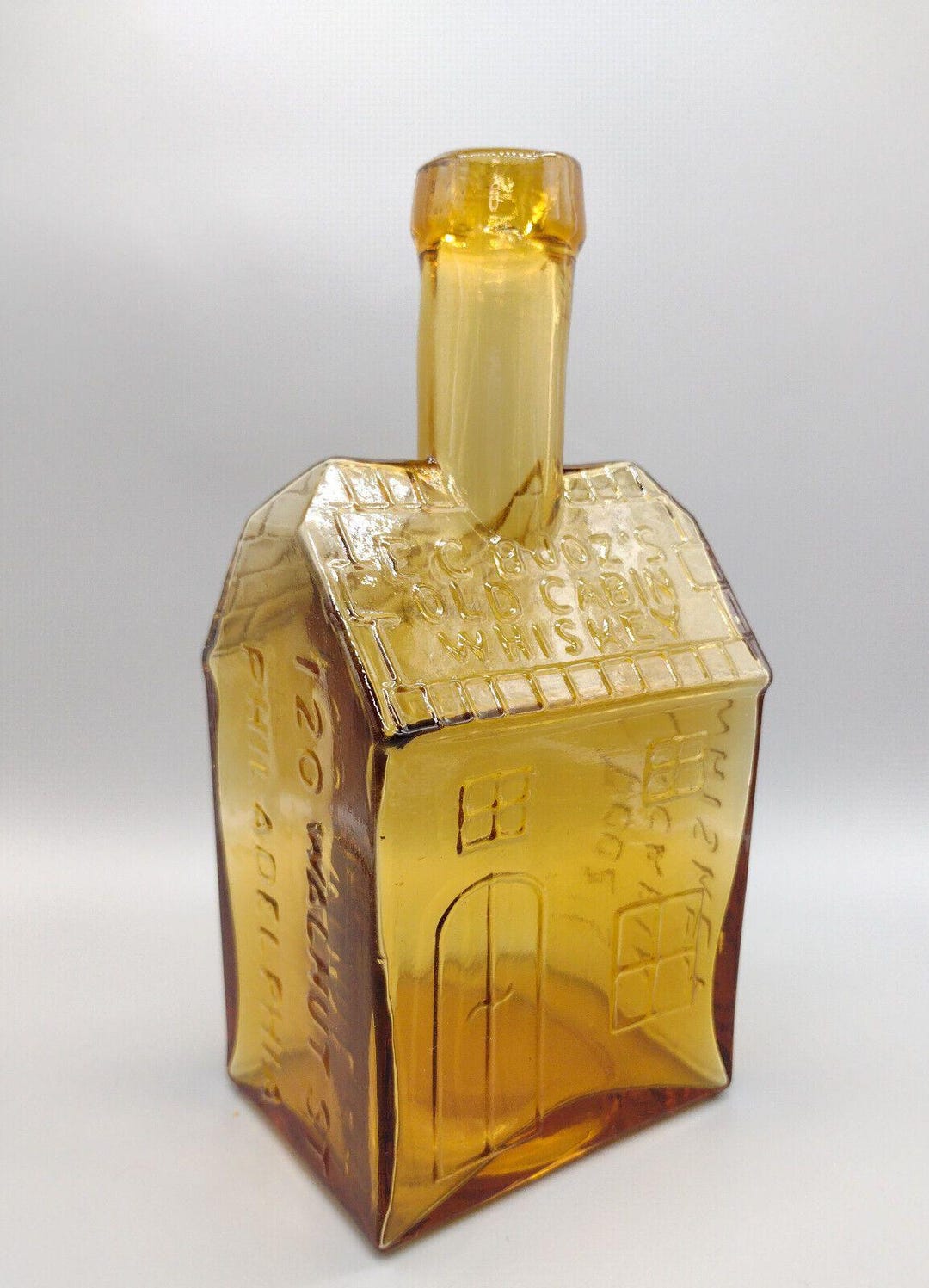 Vintage Repro E.C. Booz's Old Cabin Whiskey Bottle 1840 Philadelphia ...
