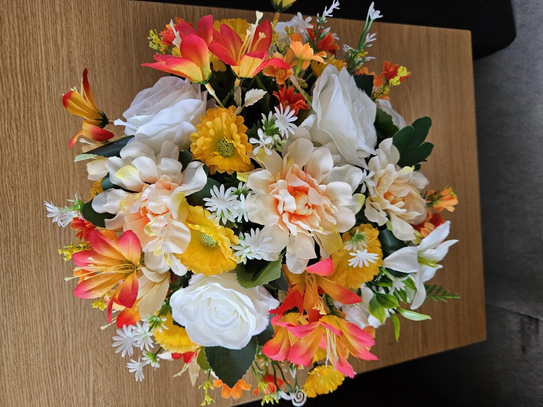 Basket of Artificial Beautiful Flowers. Suitable for All Occaisions. - Etsy