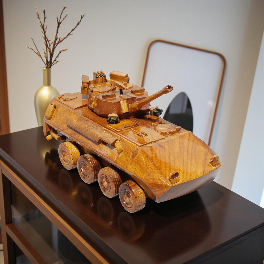 LAV‑25 Armored Vehicle Wood Scale Model - Handmade Woodcraft Military Gifts and Decor - Etsy