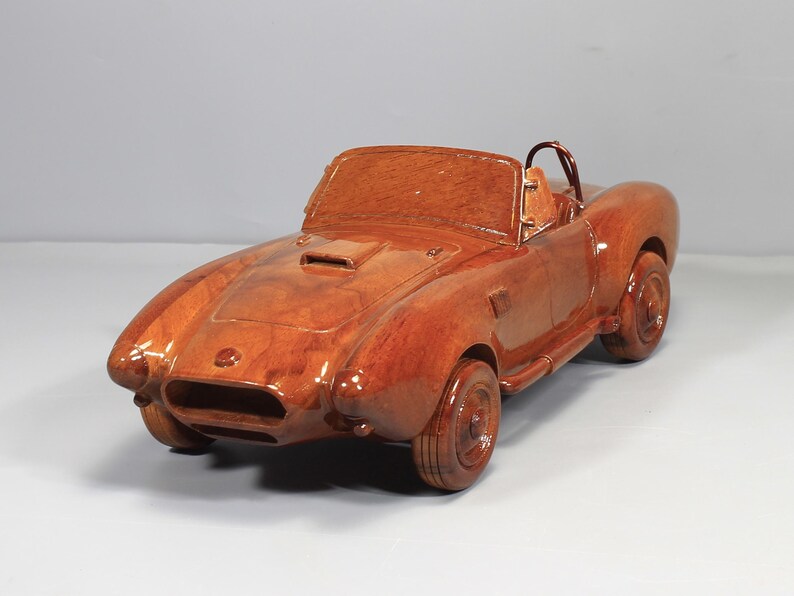 Handcrafted Wooden 1960s Open-top Roadster Model – Solid Mahogany ...