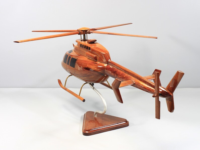 Four-blade Light Utility Turboshaft Helicopter Wooden Model ...