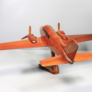 Twin Engine Piston Aircraft G58 Wooden Model | Handcrafted Mahogany ...