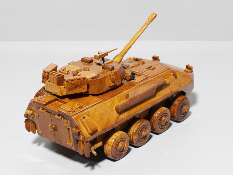 LAV‑25 Armored Vehicle Wood Scale Model - Handmade Woodcraft Military Gifts and Decor - Etsy