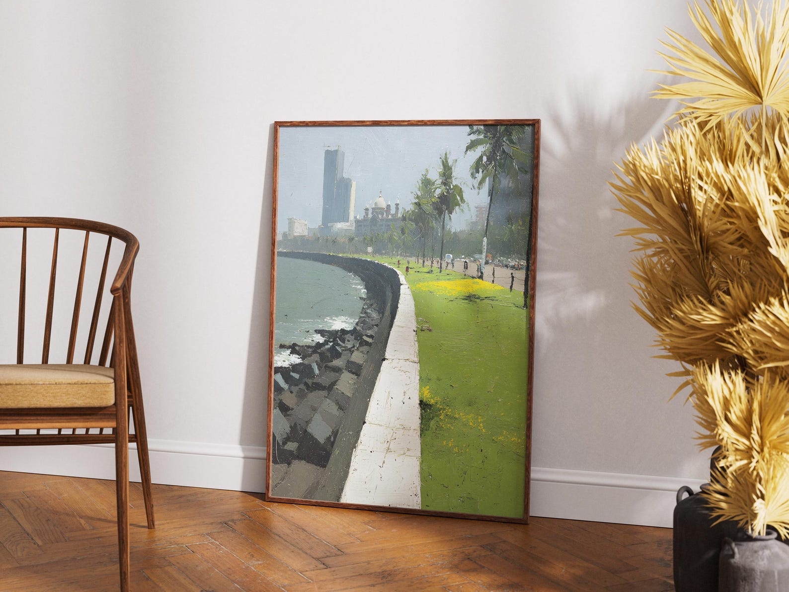 Marine Drive Mumbai Wall Art | Bombay Skyline Print | Queen's Necklace ...