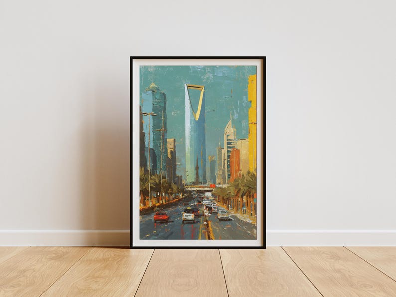 Riyadh Saudi Arabia Kingdom Centre Tower Digital Print, KSA Wall Art - Etsy