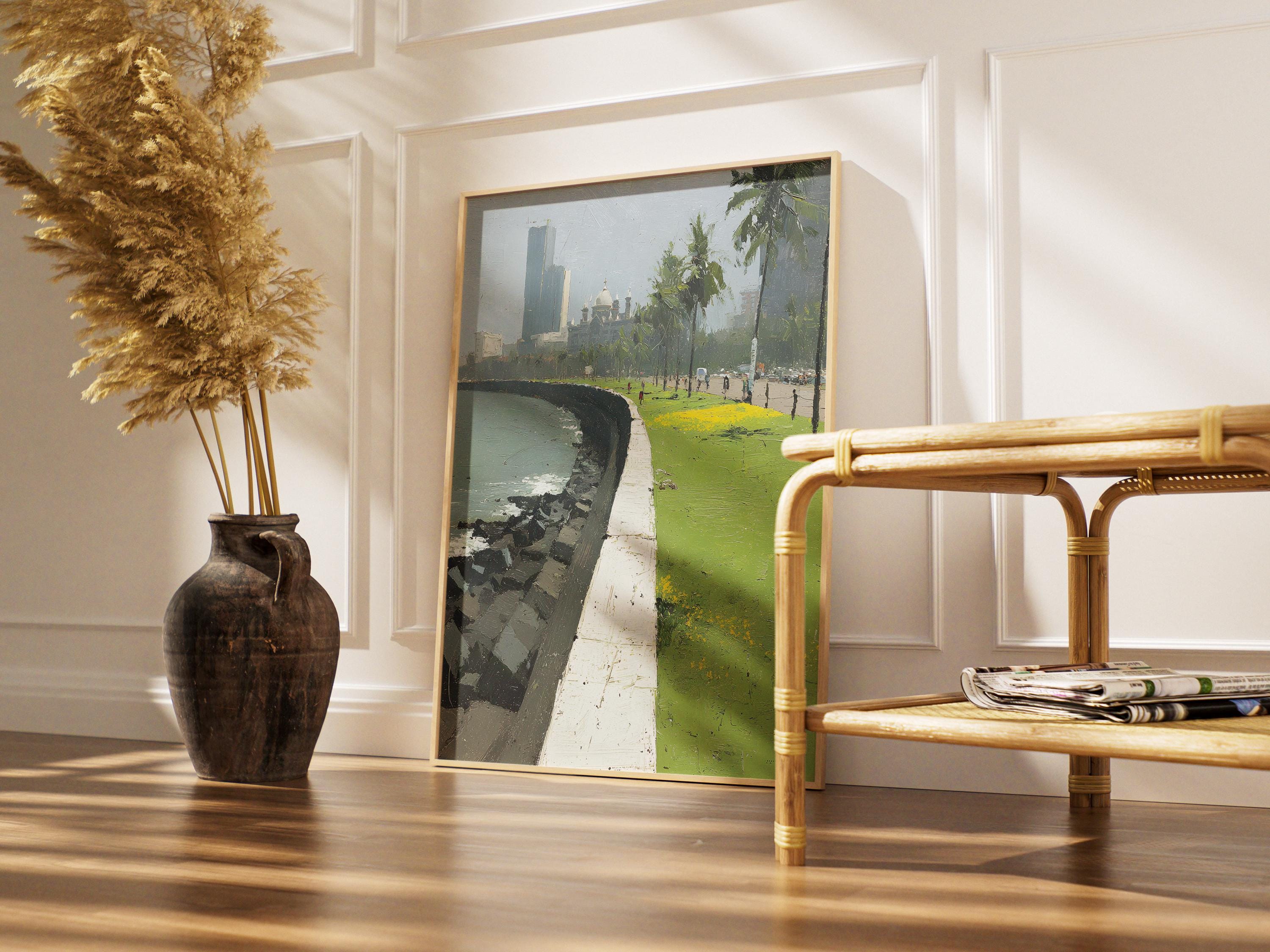 Marine Drive Mumbai Wall Art | Bombay Skyline Print | Queen's Necklace ...