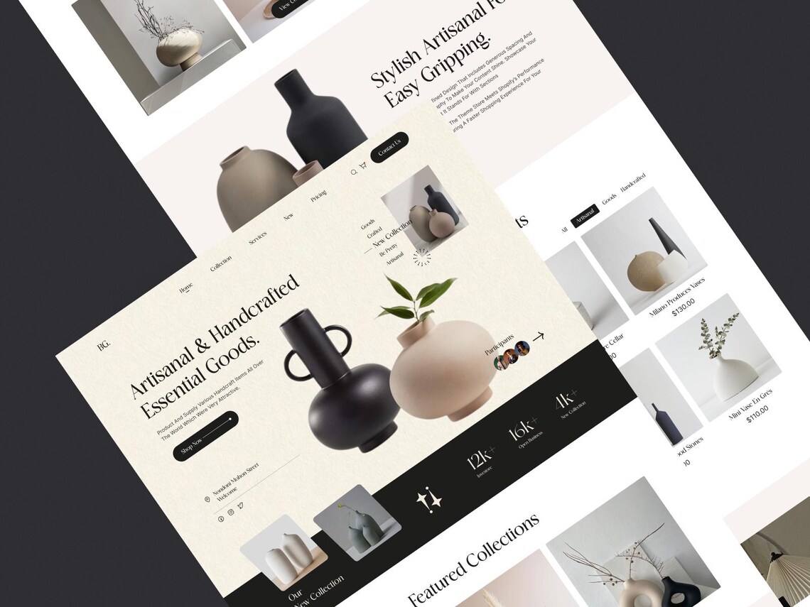 Custom UIUX Figma Website Design for Handmade Products | Mobile ...