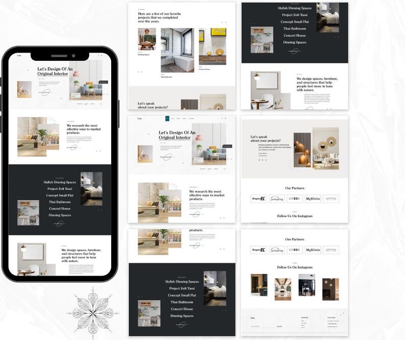 Interior Design Website Figma Template | Professional Studio UI Kit ...