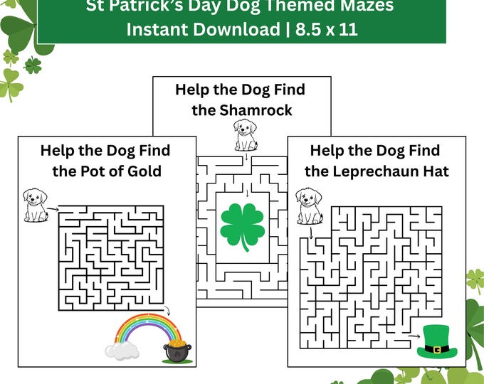 Dog Maze Printable - Etsy Canada