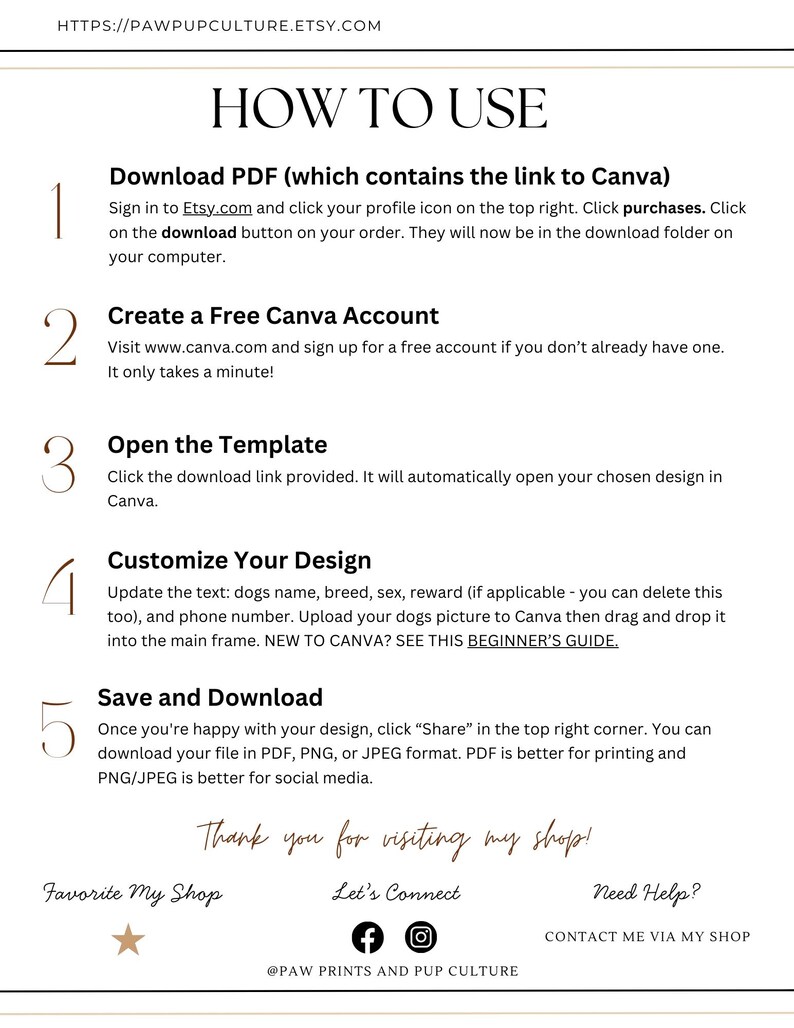Lost Dog Flyer Template | Missing Pet Poster | Editable Canva Template ...