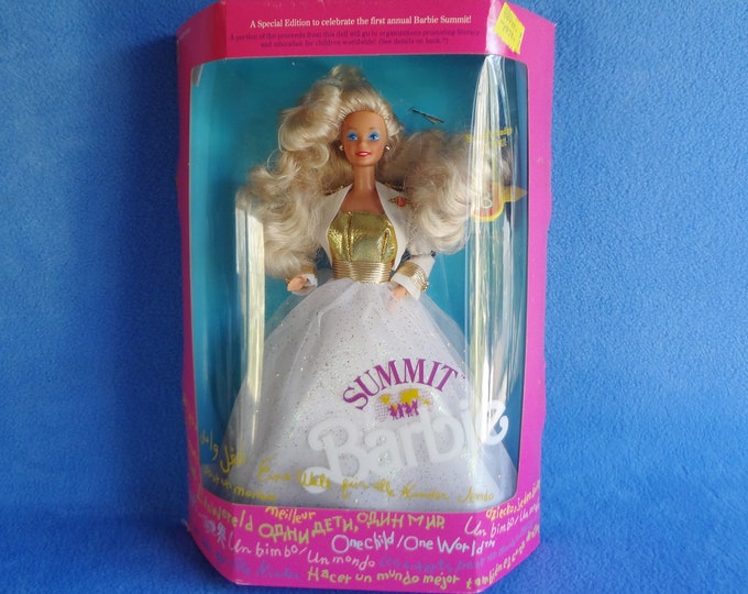 First Annual Summit Barbie Special Edition 7027 Mattel 1990's Vintage ...