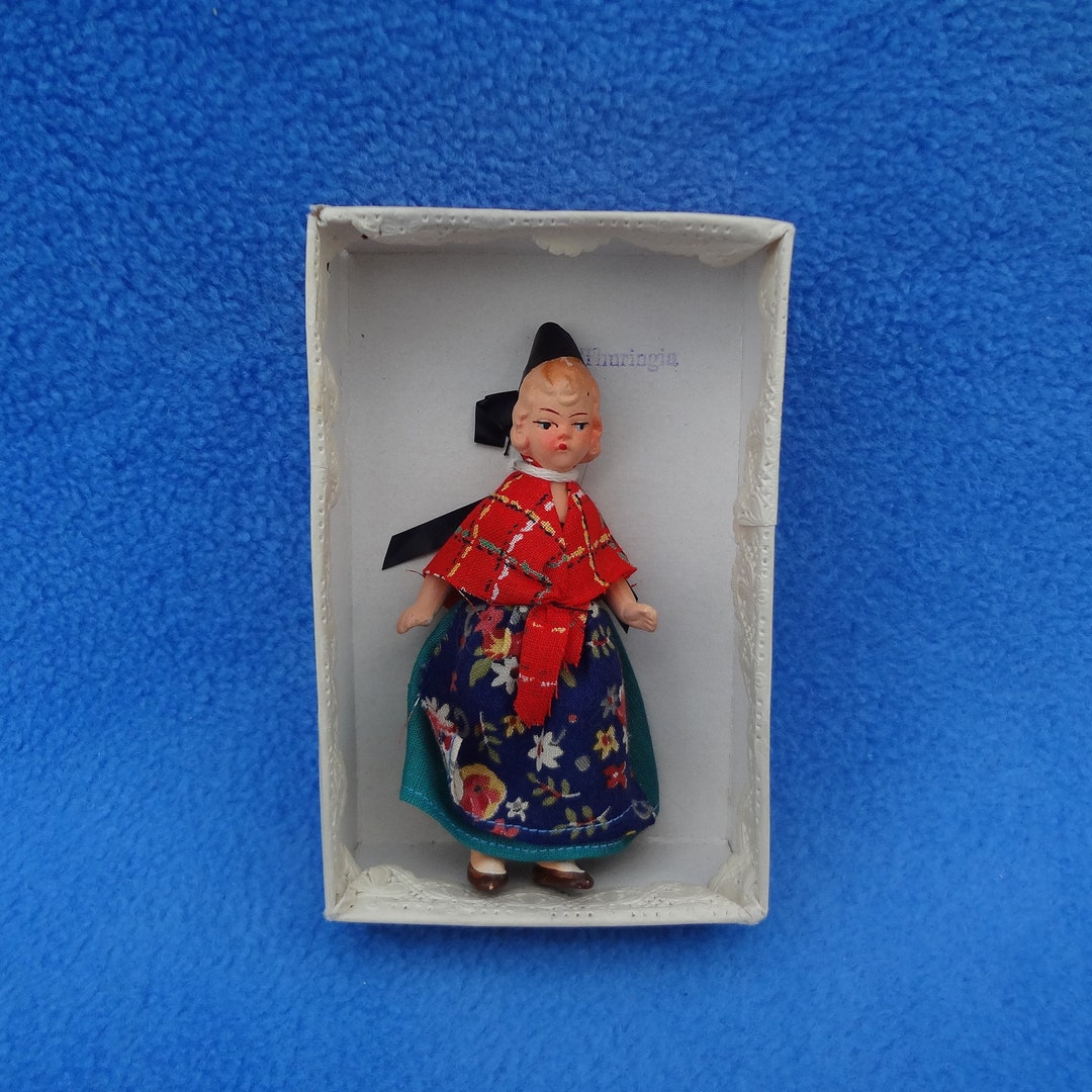 Antique Hertwig Miniature Bisque 3-5/8" Wire Jointed 5 Piece Thuringia ...