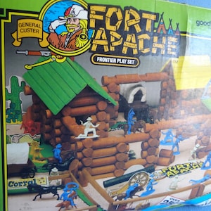 Fort Apache Frontier HUGE Play Set * 1992 Lincoln Logs, Giant Floor ...