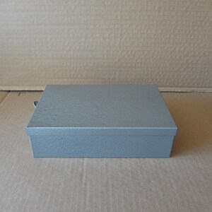 Vintage Metal Slide Industrial Type Very Sturdy Storage Box * Lid, Clip ...