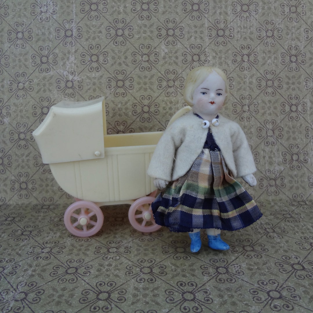 Antique Miniature Hertwig Porcelain Bisque 5 Piece Wire/pin Jointed ...