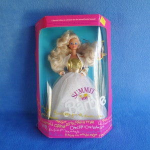 First Annual Summit Barbie Special Edition #7027 Mattel 1990's Vintage ...