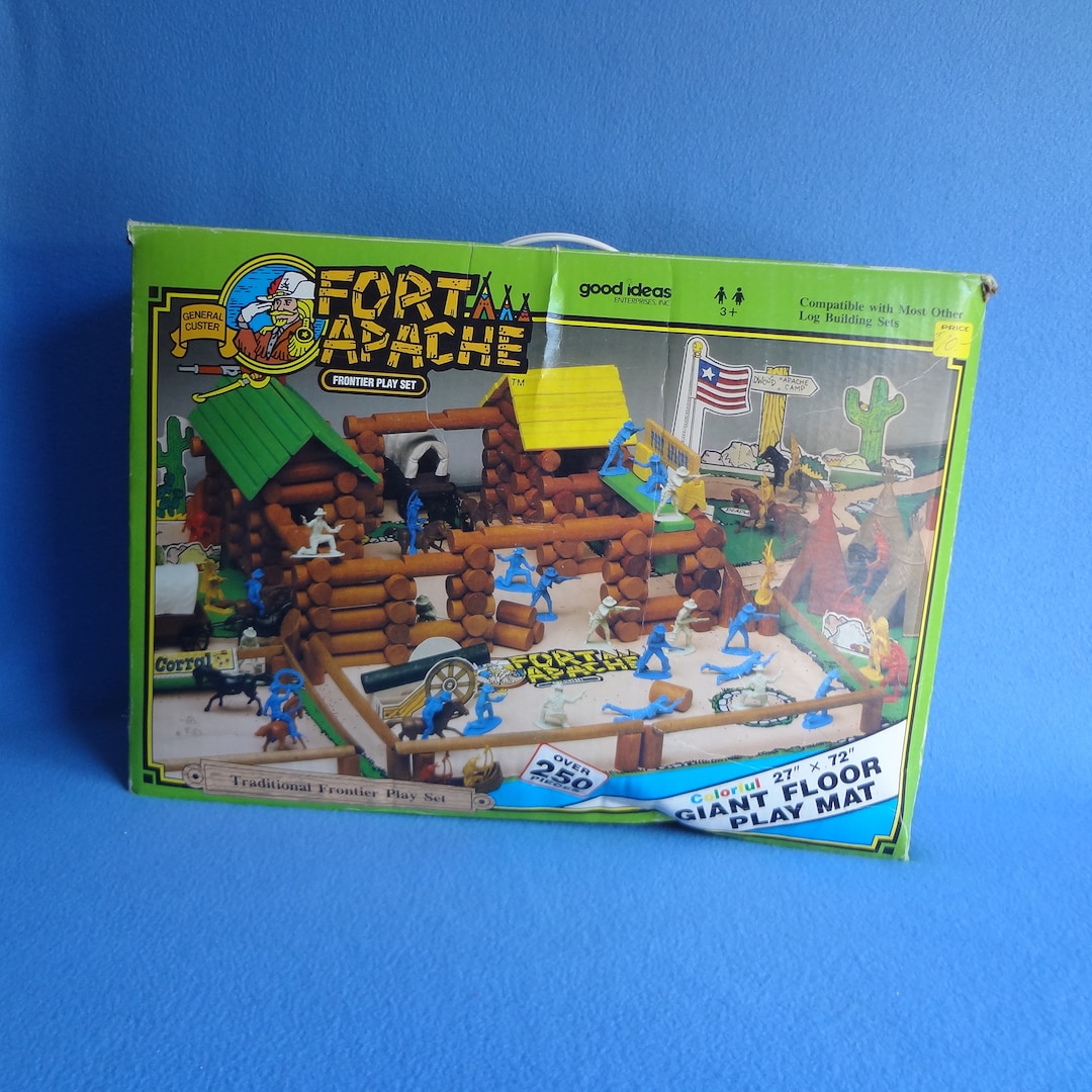 Fort Apache Frontier HUGE Play Set * 1992 Lincoln Logs, Giant Floor ...